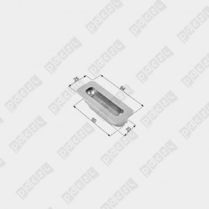 INCONTRO MINIMAL PLUS XT PER TELAIO PORTA IN LEGNO CROMATO OPACO ...